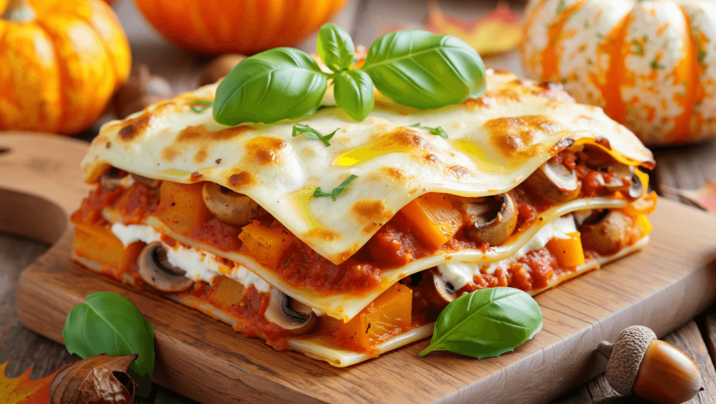 Vegetarian lasagna: autumn twist and easy recipe - Knead to Cook